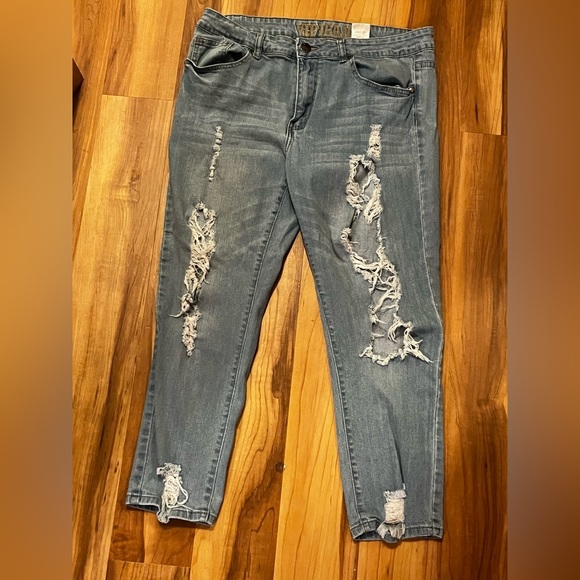 VIP | Jeans | Vip Jeans Womens Ripped Stretch Denim Jeans | Poshmark